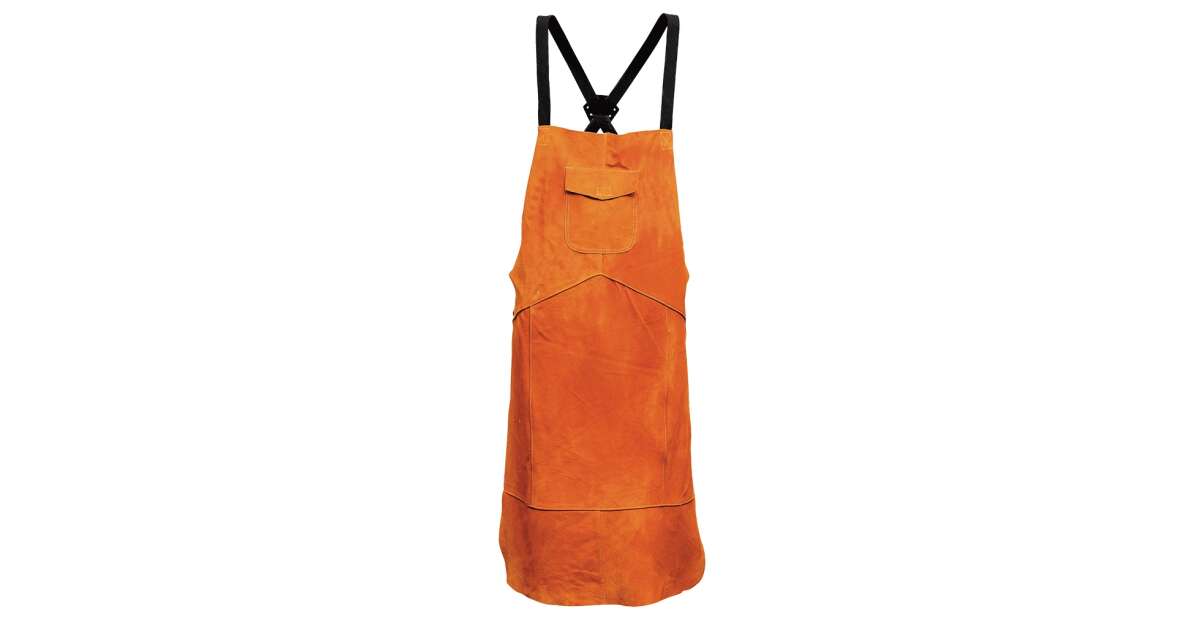 PORTWEST Leder-Schweißerschürze, Tan (gelbbraun), 91 x 58cm | Pepita.com