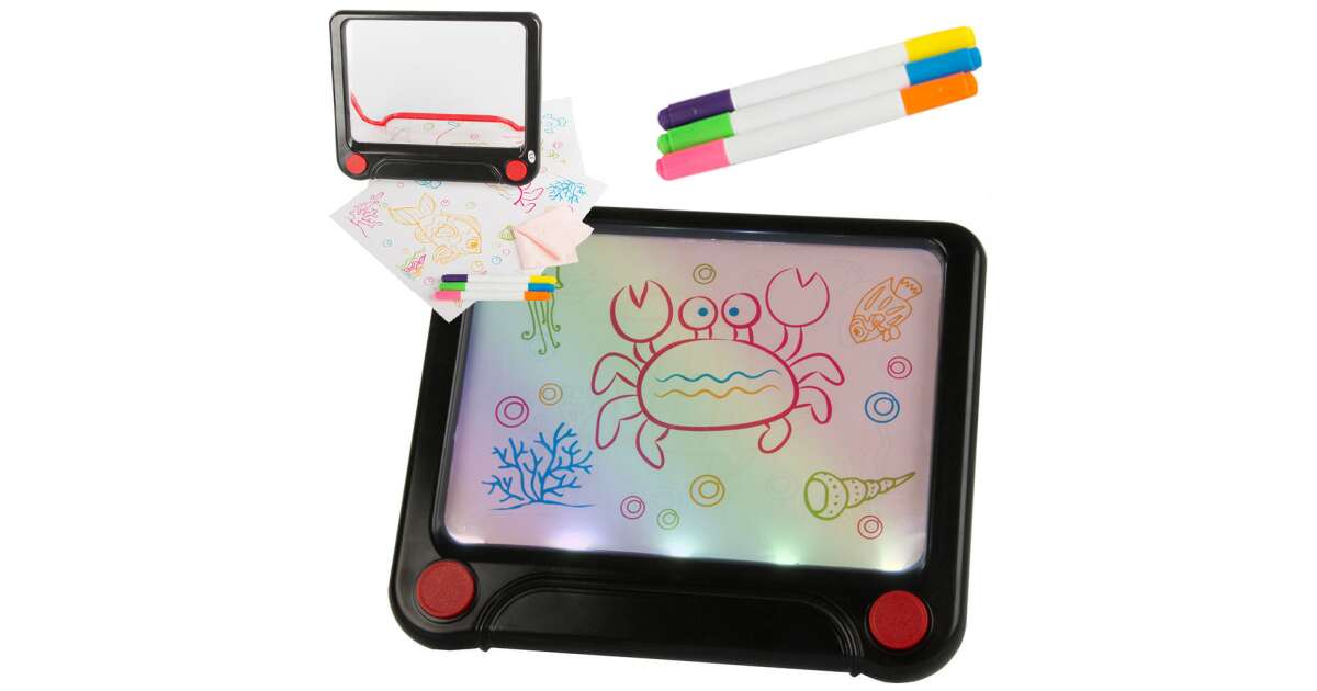 LED Neon Drawing Board with Stylus | Pepita.com