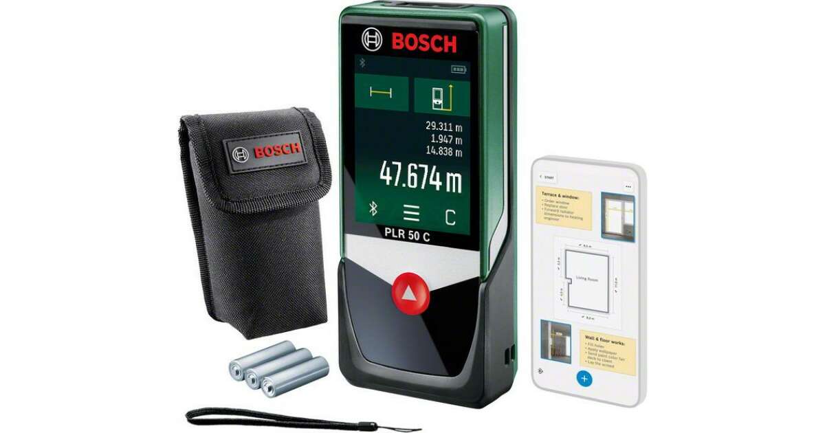 Bosch PLR 50 C Lézeres Távolságmérő - 50 m | Pepita.hu