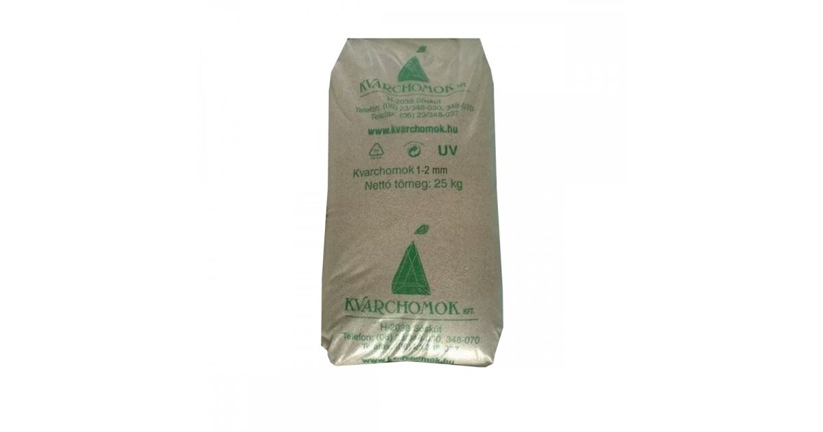 Kvarchomok - Homokszóró - 1-2 mm - 25 kg | Pepita.hu