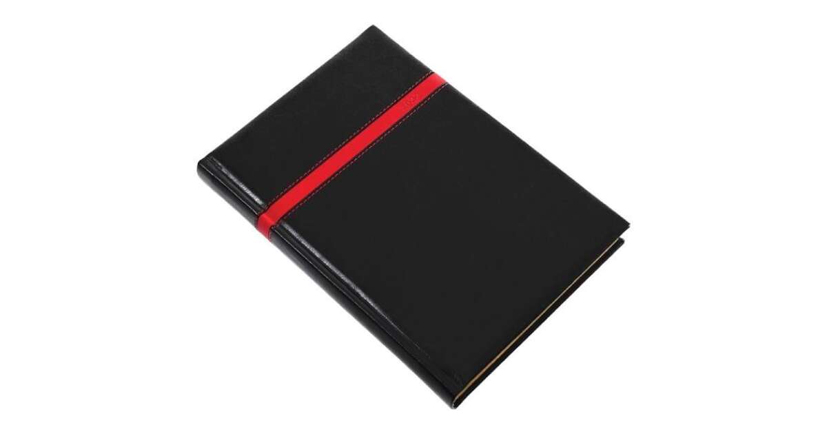 Realsystem 2024-es Business 5624-01 B5 napi beosztású fekete határidőnapló | Pepita.hu