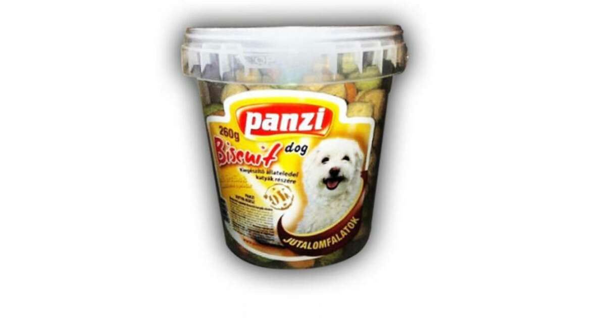 Panzi Biscuit 260 g sütött kutya keksz többféle vödrös nagytestűnek ...