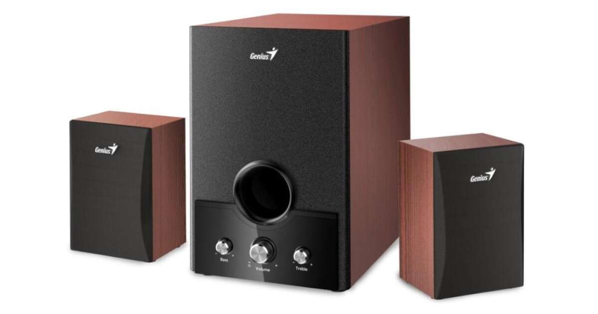 Genius SW-HF2.1 1700 II 2.1 hangfal - Fekete-Fa | Pepita.hu