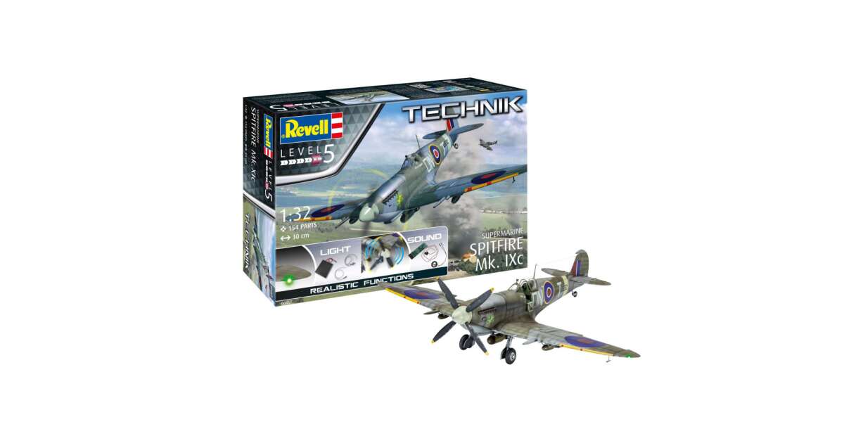 Revell Technik Supermarine Spitfire Mk.IXc 1:32 makett repülő (00457 ...