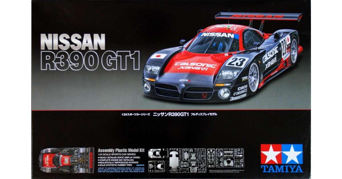 Tamiya Nissan R390 GT1 1:24 makett autó (300024192) | Pepita.hu