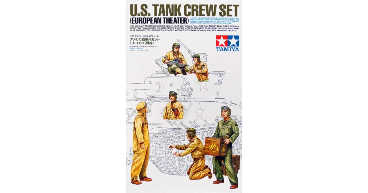 Tamiya US Tank Crew Set makett figura 1:35 (300035347) | Pepita.hu
