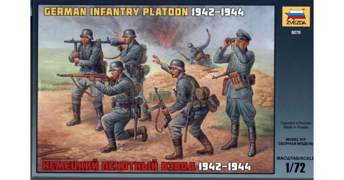 Zvezda German Infantry WWII 1/72 (8078) | Pepita.hu