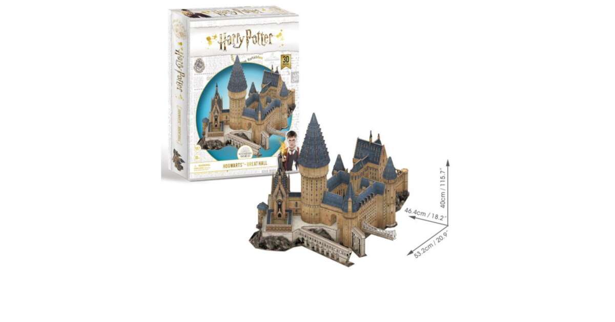 CubicFun 3D Puzzle - Harry Potter Roxfort Nagyterem 187db | Pepita.hu