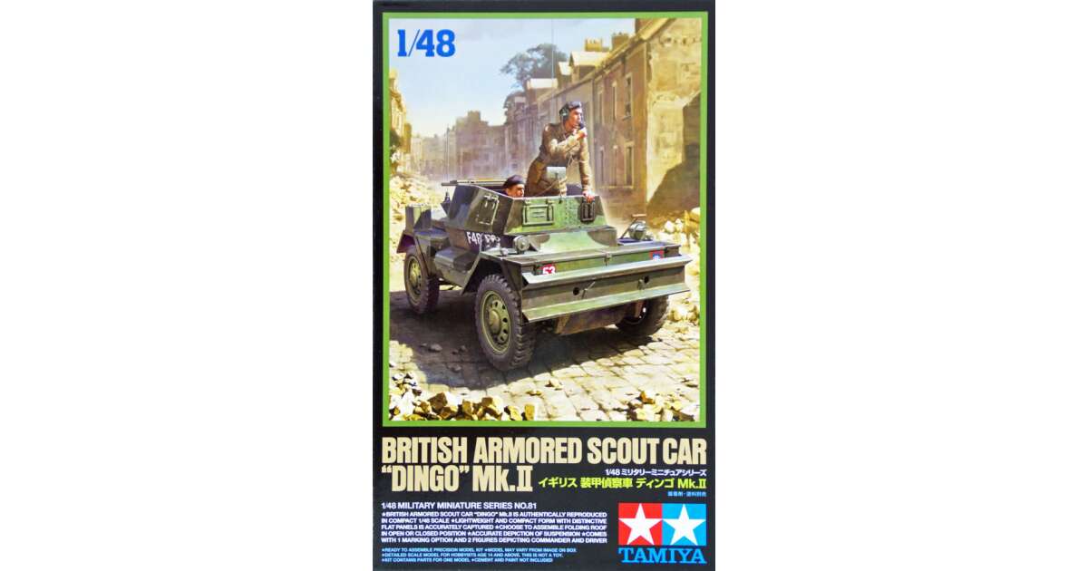 Tamiya British Armored Scout Car DINGO Mk.II 1:48 makett harcjármű ...
