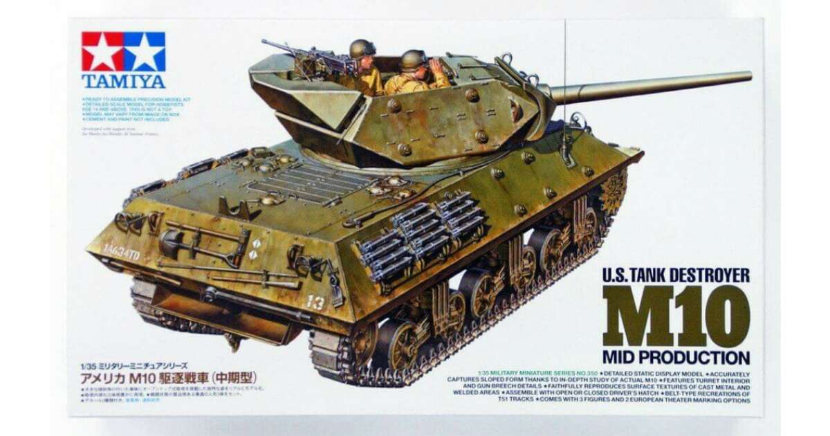 Tamiya Tank Destroyer M10 Mid Production 1:35 makett harcjármű ...
