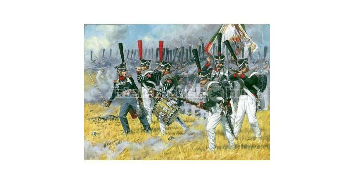 Zvezda Russian Heavy Infantry /1812-14/ makett figura 1:72 (8020 ...