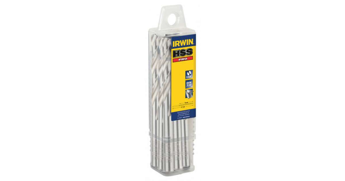 Sada 5 vrtákov do kovu Irwin HSS PRO 8,50 x 75 x 117 mm | Pepita.com