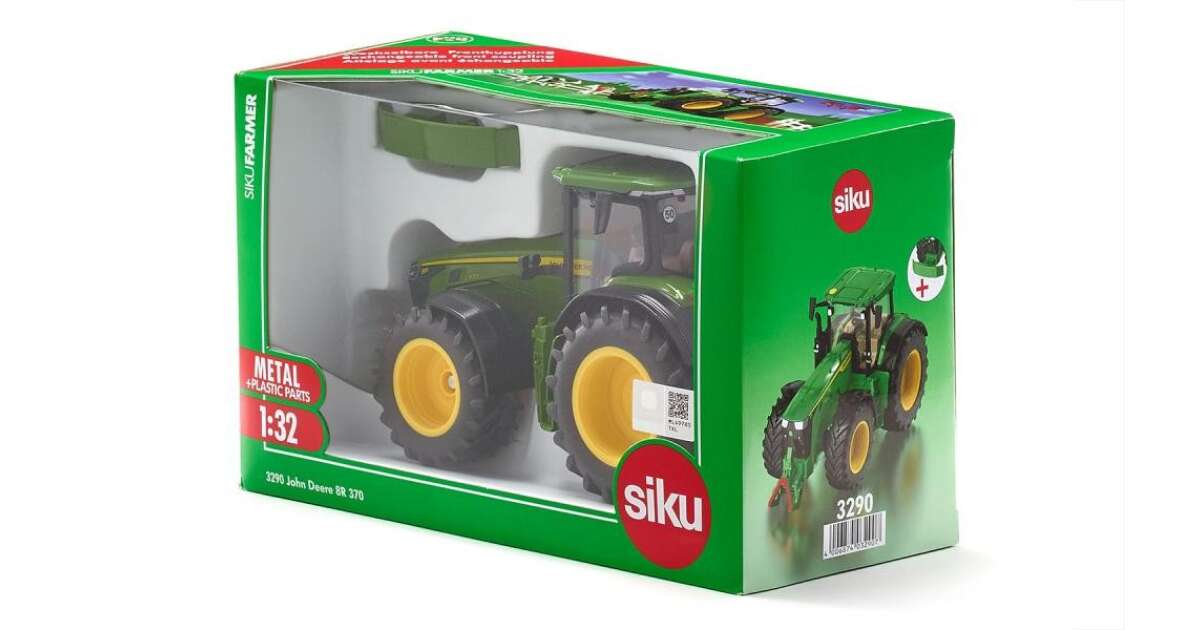 Siku John Deere 8R 370 traktor fém modell (1:32) | Pepita.hu