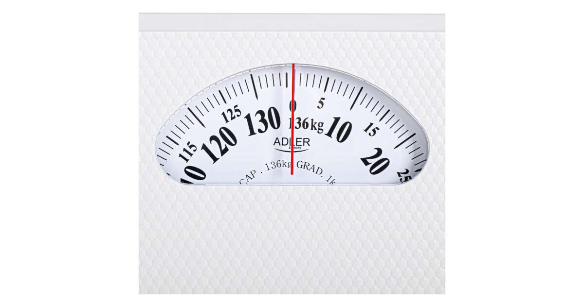 Adler AD 8179 mechanikus fűrdőszoba mérleg, Fehér | Pepita.hu
