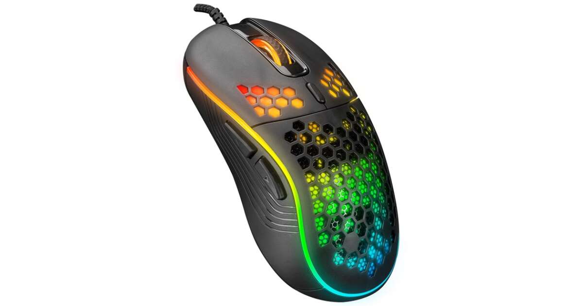 Everest SM-G66 X-Hole RGB USB Gaming Mouse - Black | Pepita.com