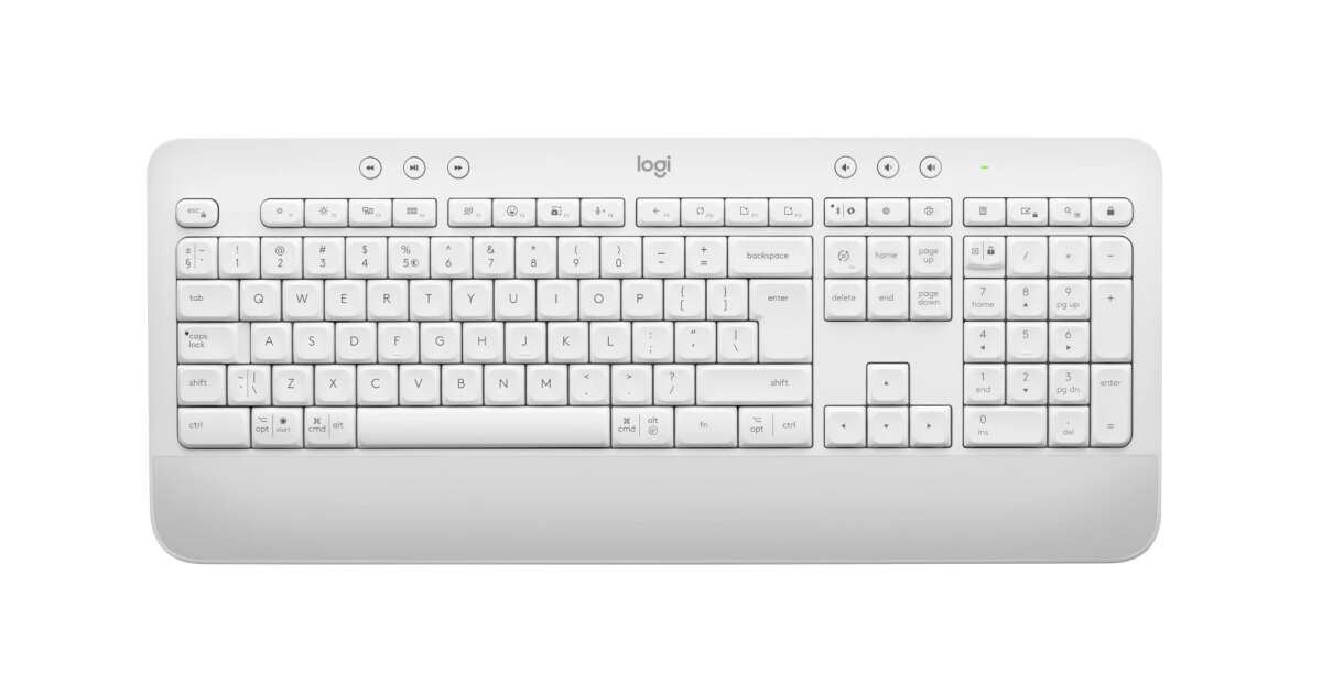 Logitech Signature K650 Wireless Keyboard - White | Pepita.com