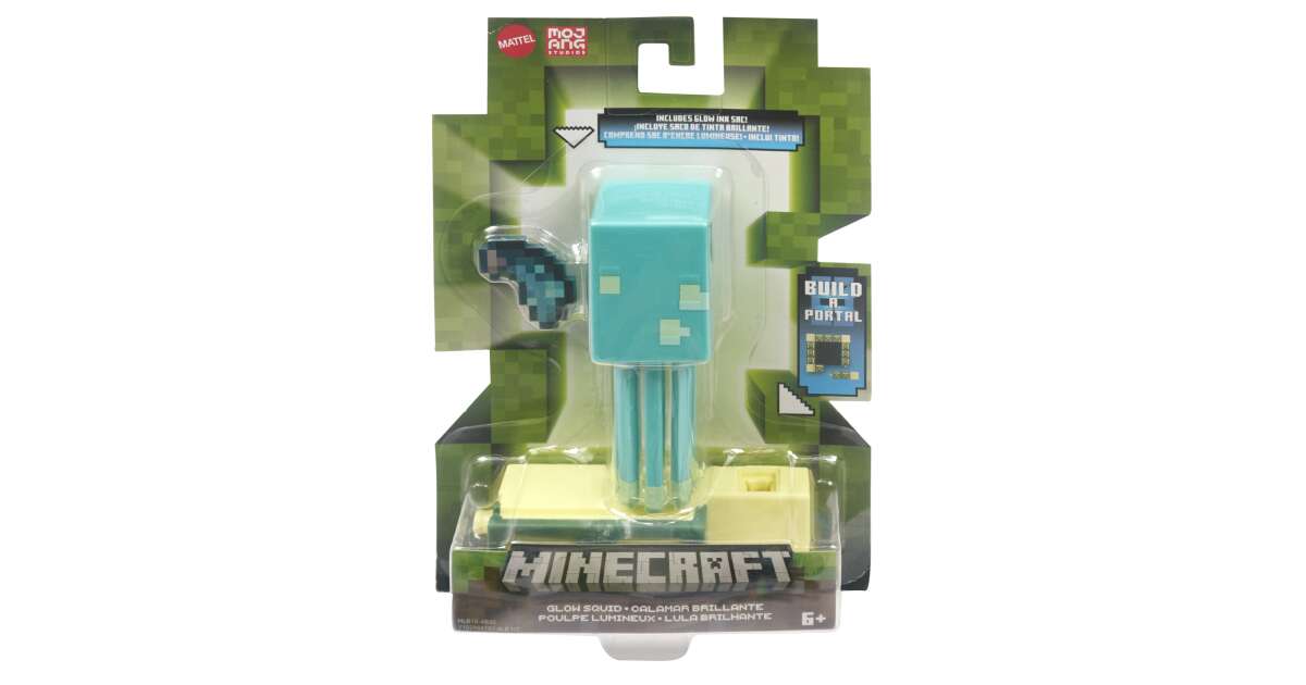 Mattel Minecraft Craft-A-Block figurák - Glow Squid | Pepita.hu