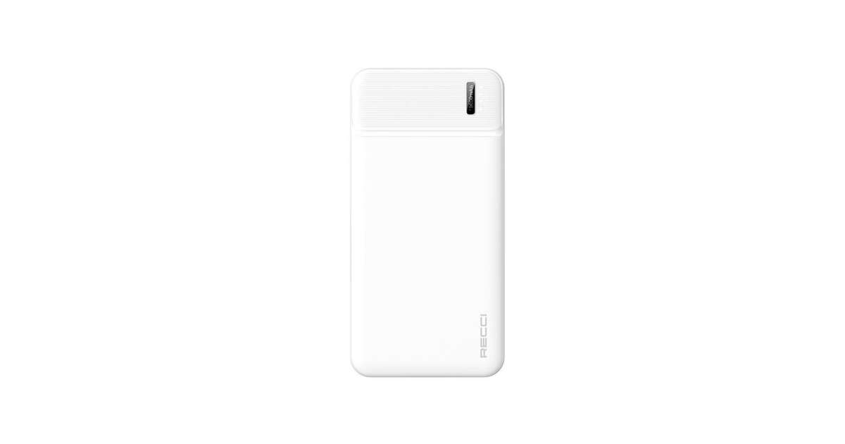 Recci RPB-N16 Power Bank 10000mAh - Fehér | Pepita.hu