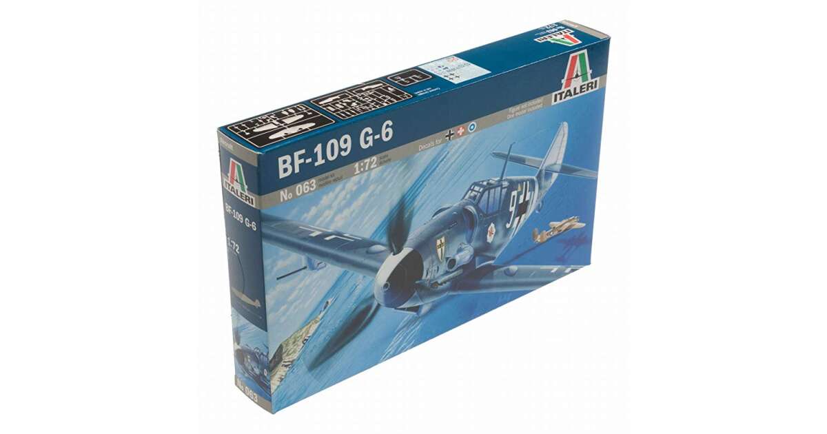 Italeri Messerschmitt BF-109 G-6 repülőgép műanyag modell (1:72) | Pepita.hu