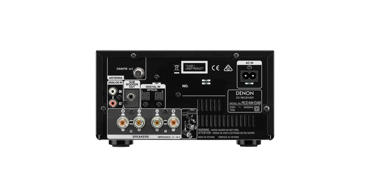 Denon D-M41DAB Micro HiFi rendszer - Fekete | Pepita.hu