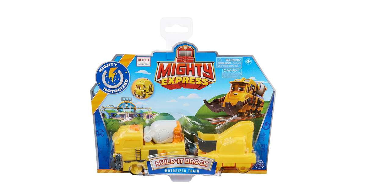 Spin Master Mighty Express Motorized Train - Build-it Brock játékvonat ...