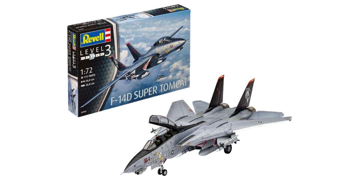 Revell Grumman F-14D Super Tomcat 1:72 (03960) | Pepita.com