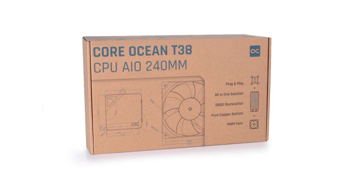 Alphacool Core Ocean T38 AIO 240mm CPU Vízhűtés | Pepita.hu