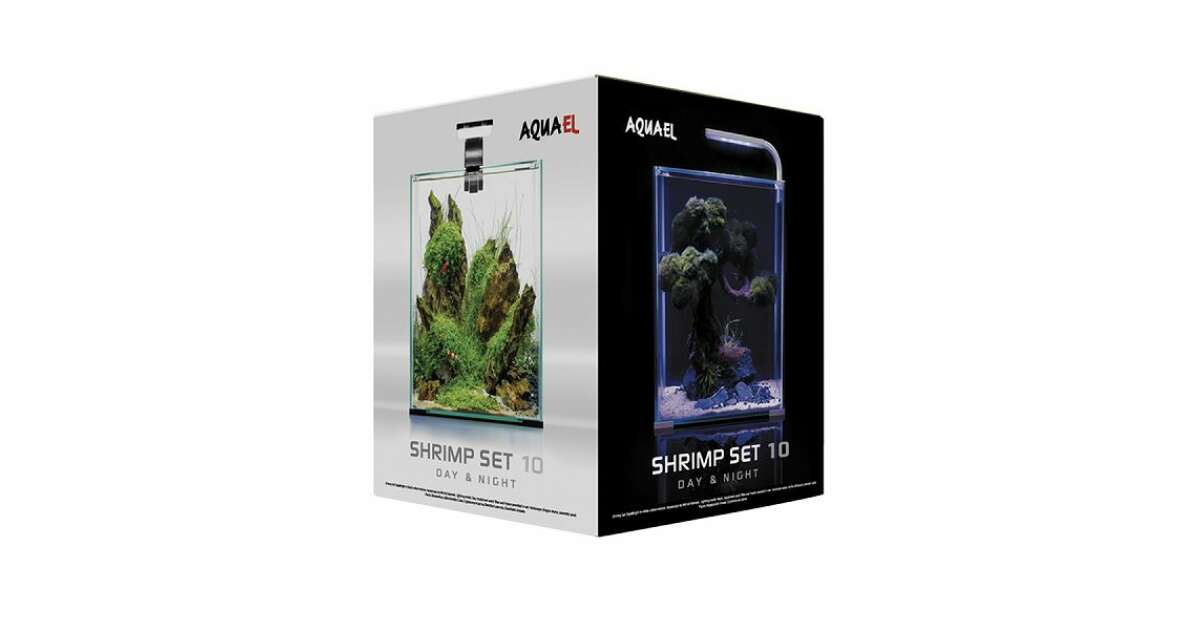 AQUAEL Shrimp szett D&N akvárium szett 10 l (20x20x25) FEHÉR 122977 ...