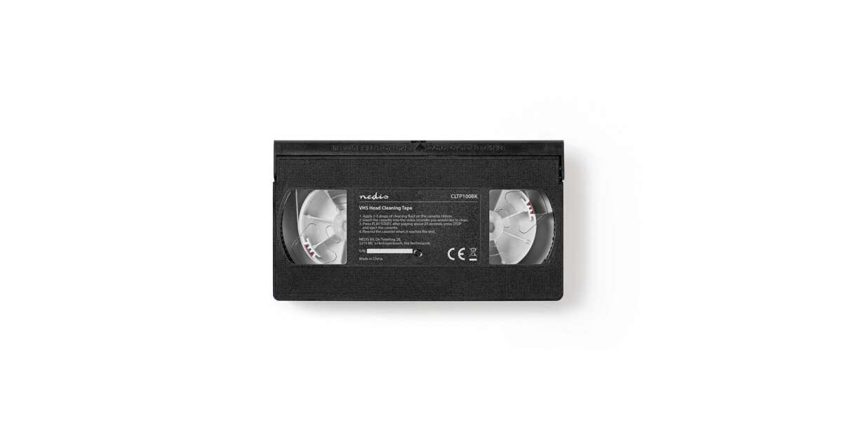 VHS Head Cleaning Cartridge | 20 ml | VHS Heads | Black | Pepita.com