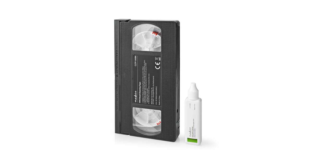 VHS Head Cleaning Cartridge | 20 ml | VHS Heads | Black | Pepita.com