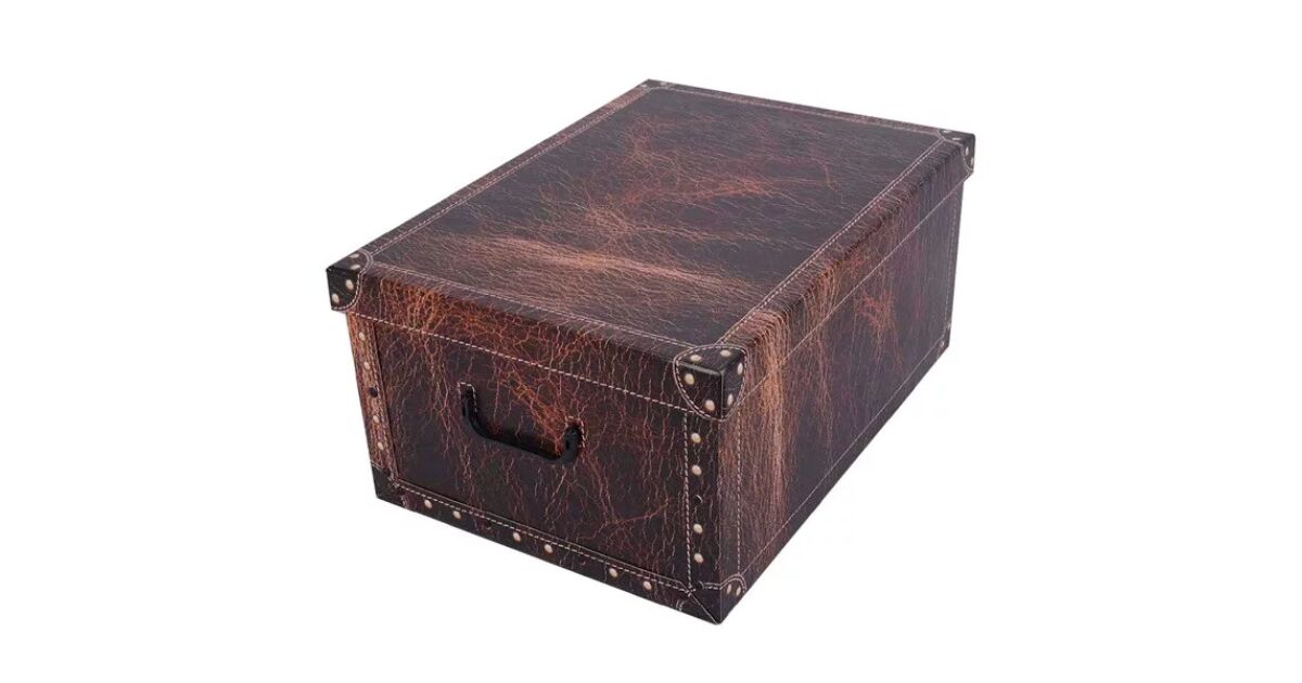 Cutie de depozitare Miss Space Maxi 51x37x24 cm, maro, cu model din ...
