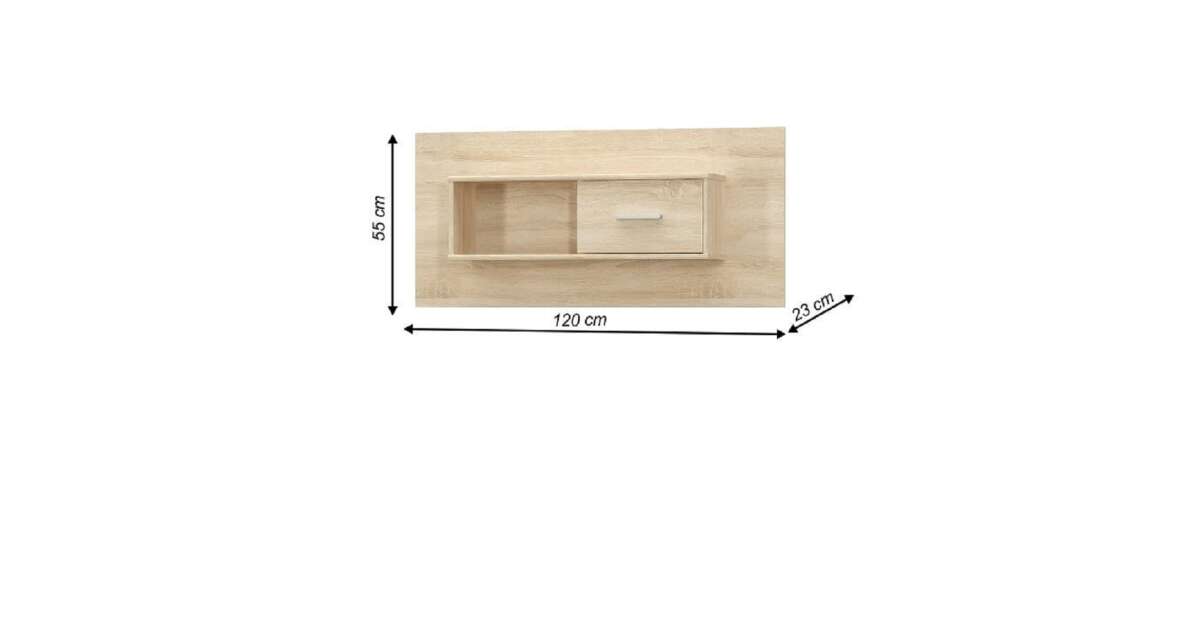 Teyo K55_120 wall shelf #sonoma, TEYO | Pepita.com