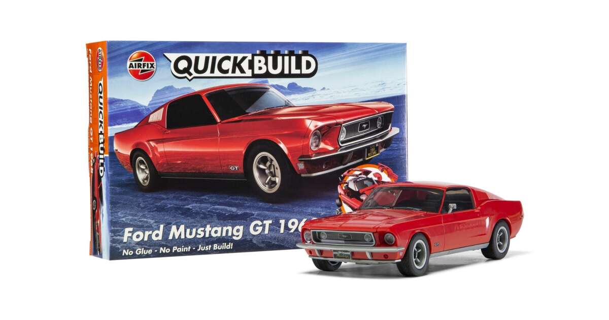 Airfix Quickbuild Ford Mustang GT 1968 autó műanyag modell | Pepita.hu