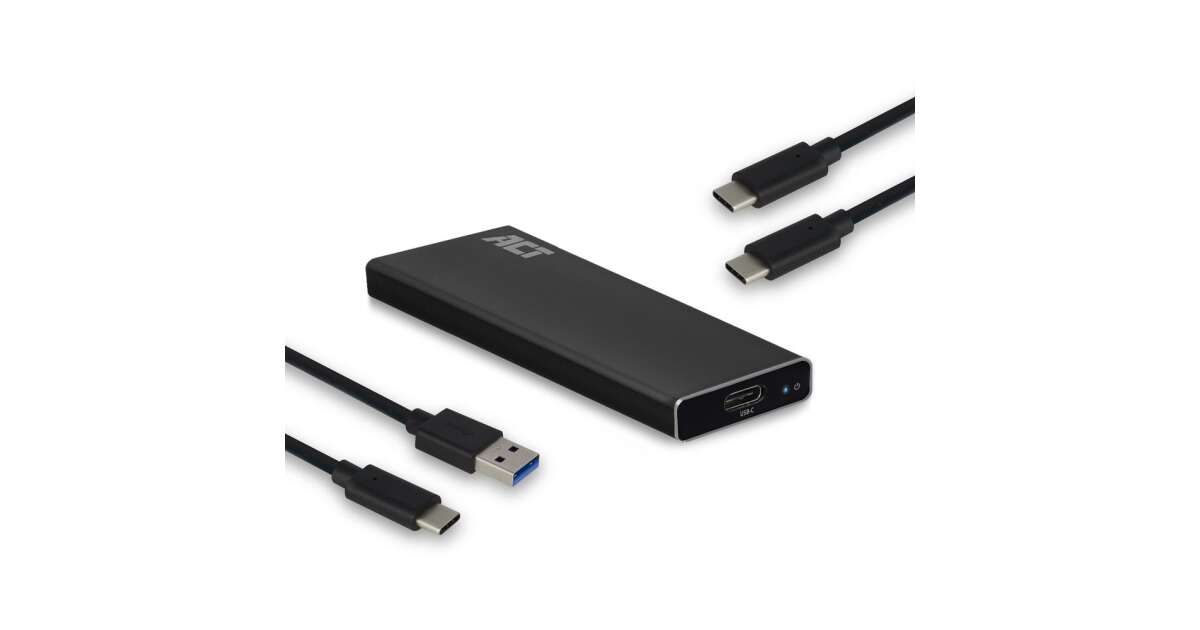ACT AC1605 USB M.2 NVMe SSD ház - Fekete | Pepita.hu