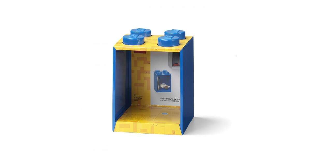 LEGO - Kocka Polc - Kék - 16x16x21cm | Pepita.hu