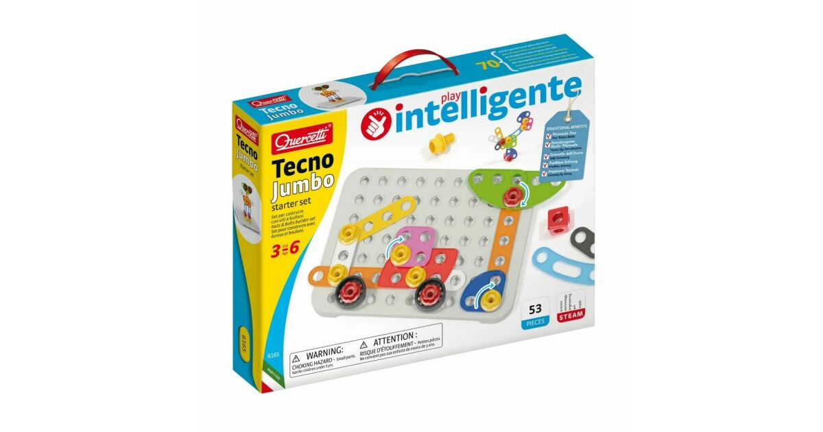 Quercetti Tecno Jumbo Építőkészlet - Kezdő - 52 db | Pepita.hu