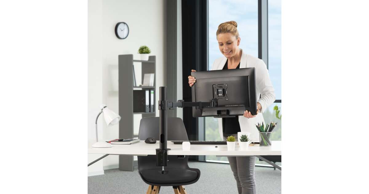 Hama Monitor Arm 13-35 LCD TV/Monitor asztali tartó - Fekete | Pepita.hu