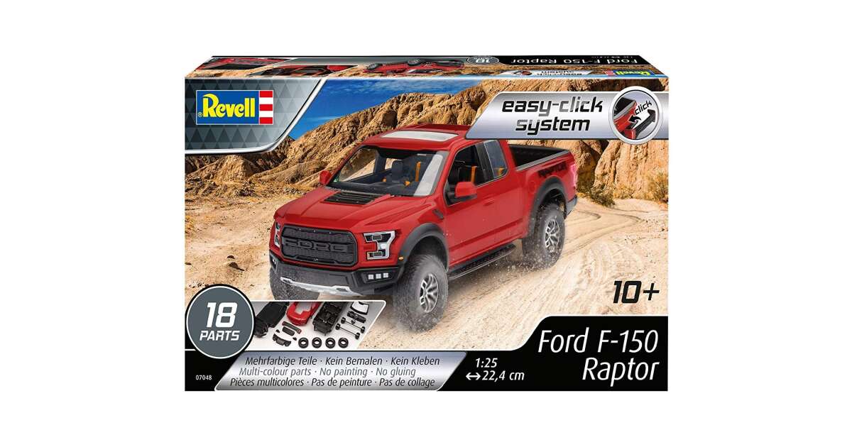 Revell Ford F-150 Raptor Eas 2017 pick-up autó műanyag modell (1:25 ...