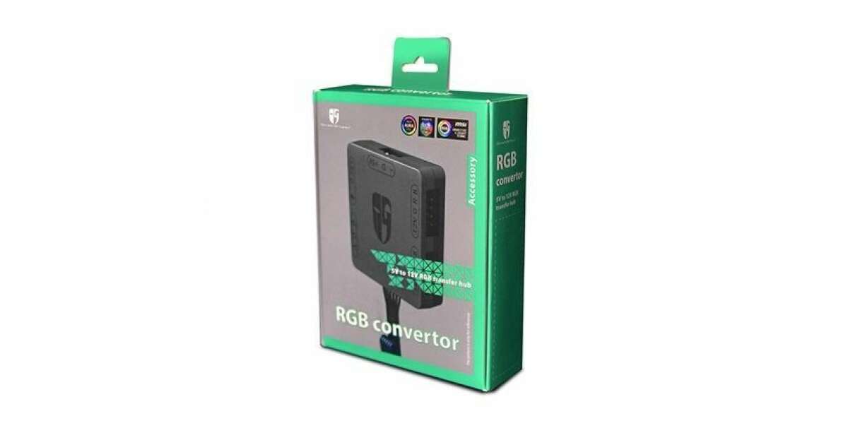 DeepCool RGB átalakító - RGB Convertor (12V alaplapi csatlakozó, 1xSATA ...