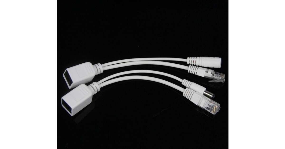 Gembird UTP Passiv-PoE-Adapter-Kit PP12-POE-0.15M-W | Pepita.com