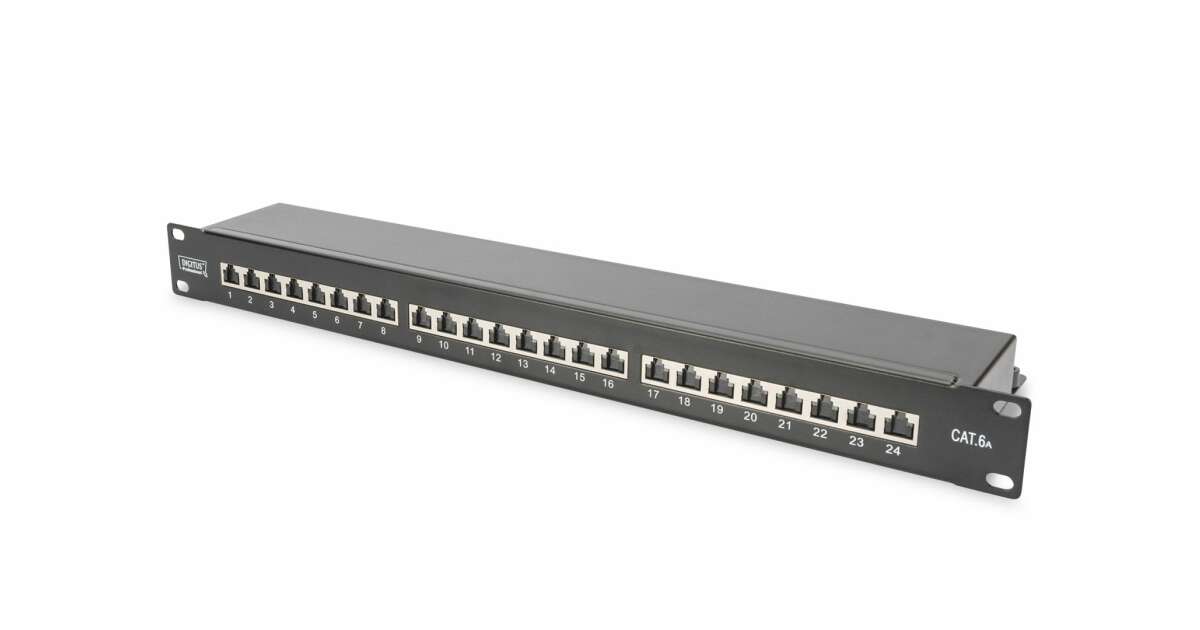 Digitus 24-port Patch Panel 1U Black DN-91624S-EA-B | Pepita.hu