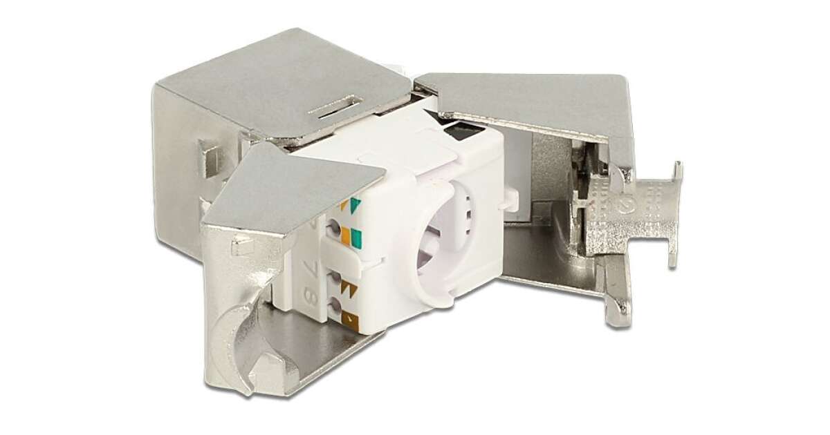 DeLock Keystone Modul RJ45 jack > LSA Cat.6A STP compact 86179 | Pepita.hu
