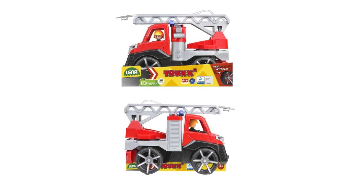 Lena Truxx2 Tűzoltó autó - Piros | Pepita.hu