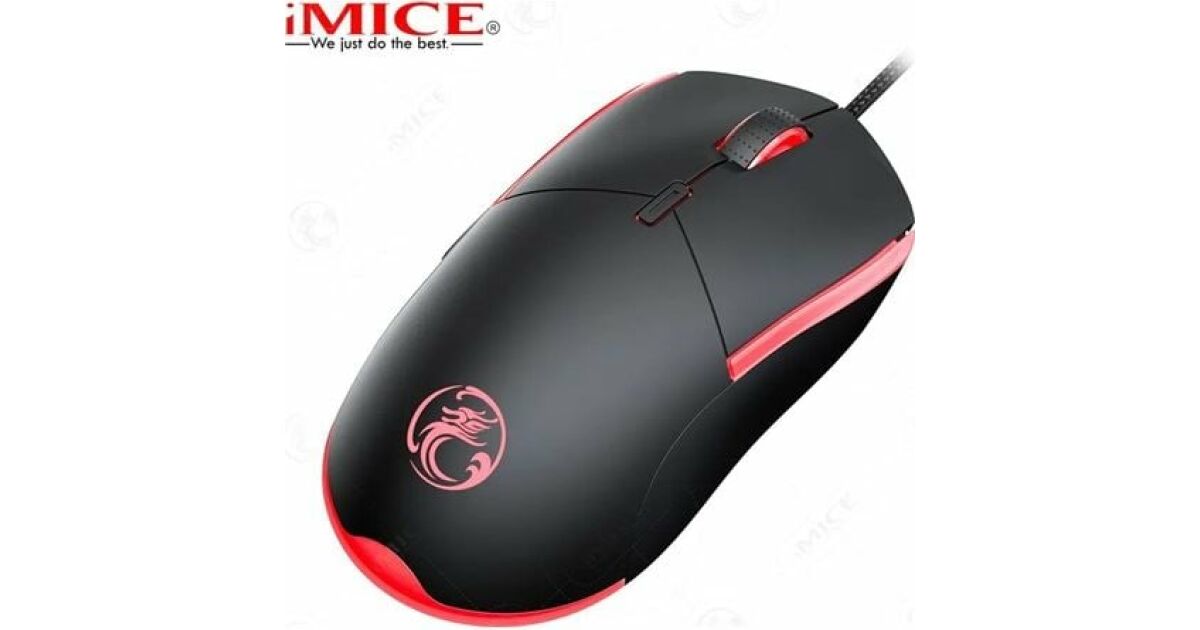 iMICE T30 Gaming Egér Fekete 6920919256562 | Pepita.hu