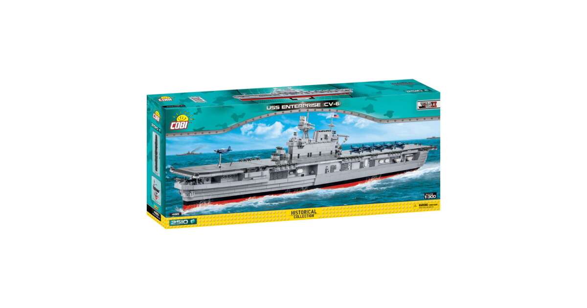 COBI WW2 USS Enterprise Hadihajó műanyag modell | Pepita.hu