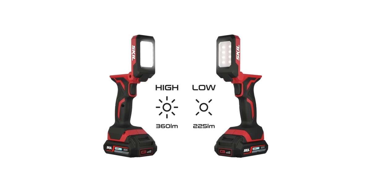 Skil red va1e3155ca rechargeable led spotlight machine body 20 v ...