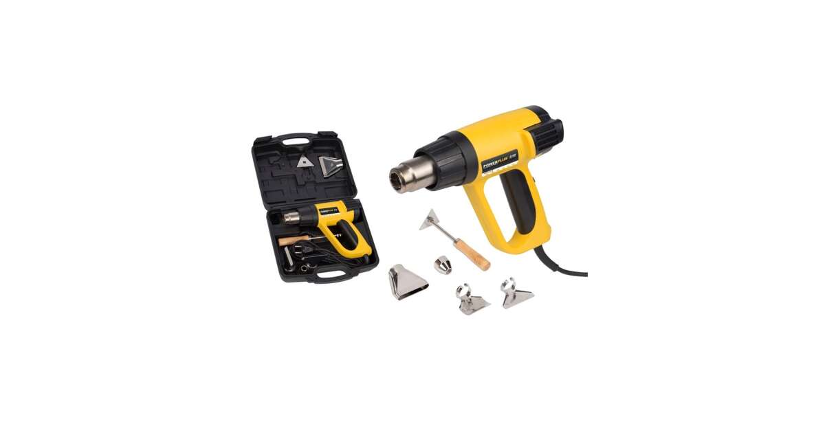 Powerplus yellow heat gun 2000w powx1025 | Pepita.com