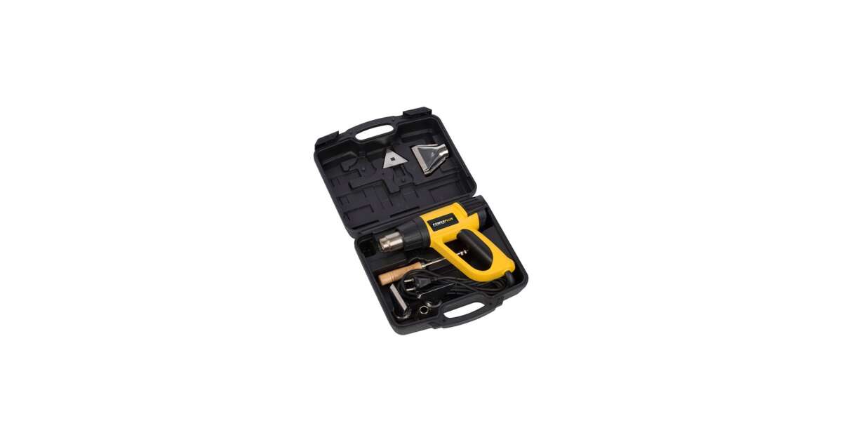 Powerplus yellow heat gun 2000w powx1025 | Pepita.com