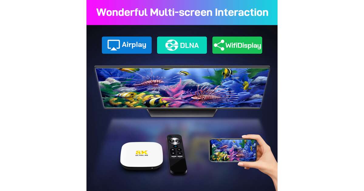 H96 Max M2 RK3528 Smart TV Box Android 13.0 WIFI 6 Támogatás 8k/4K ...