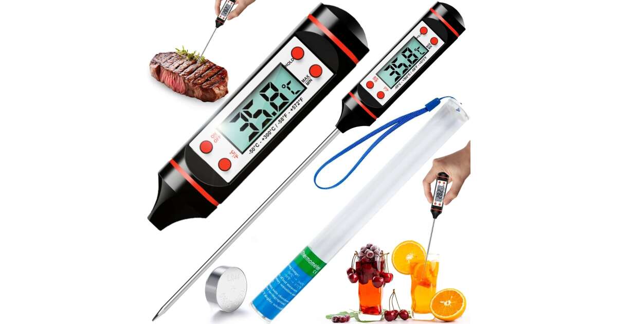 Termometru digital pentru bucătărie, termometru alimentar - de la 50°C ...